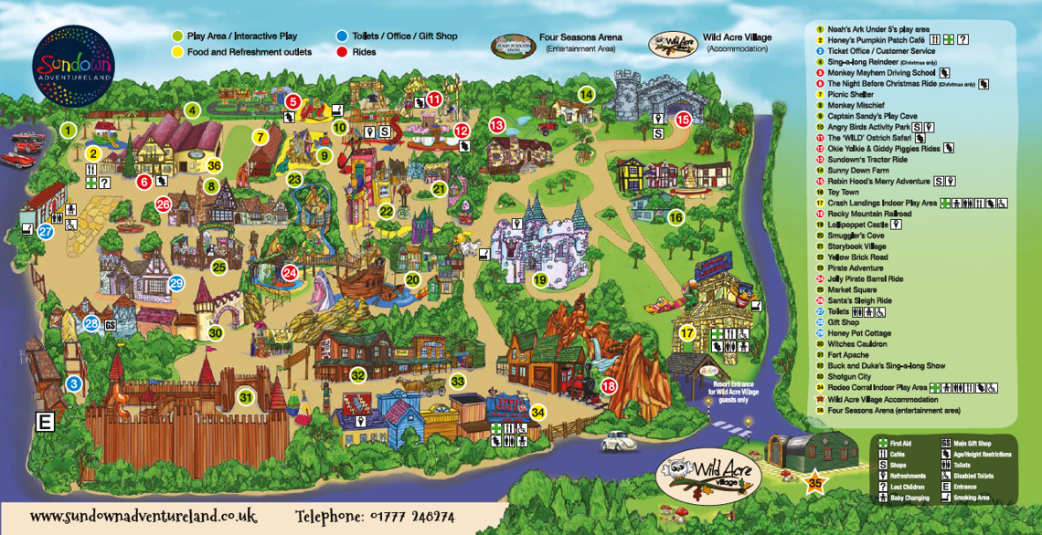 Park Map of Sundown Adventureland